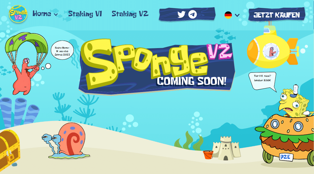 Sponge V2 kaufen 2025 | Wie und wo $SPONGEV2 kaufen?