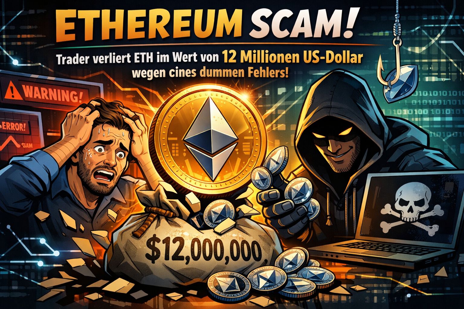 Ethereum Scam: Trader verliert ETH im Wert von 12 Millionen US-Dollar ...